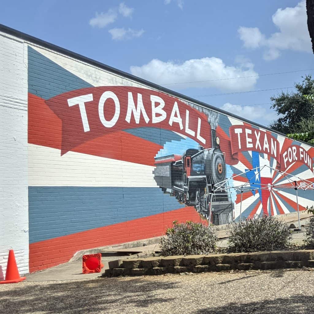 Tomball Train Mural – JillBJarvis.com